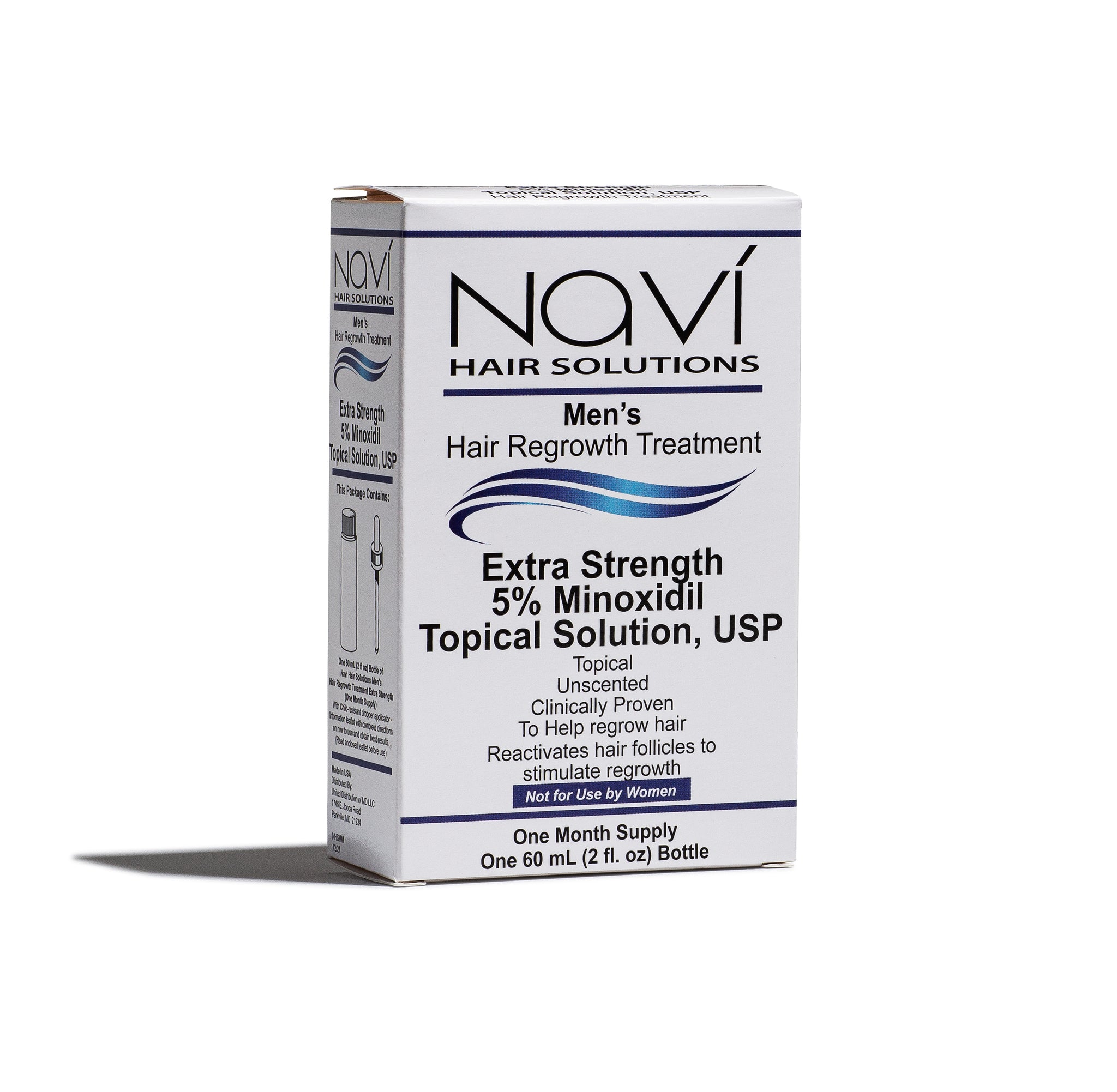 Navi Hair Solutions Men's 5% Minoxidil Topical Solution USP